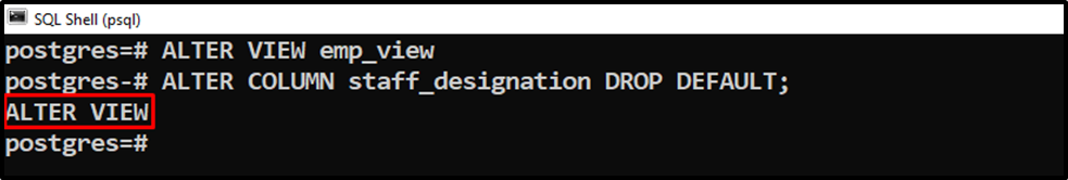 Postgresql Alter View Statement With Examples Commandprompt Inc 1478