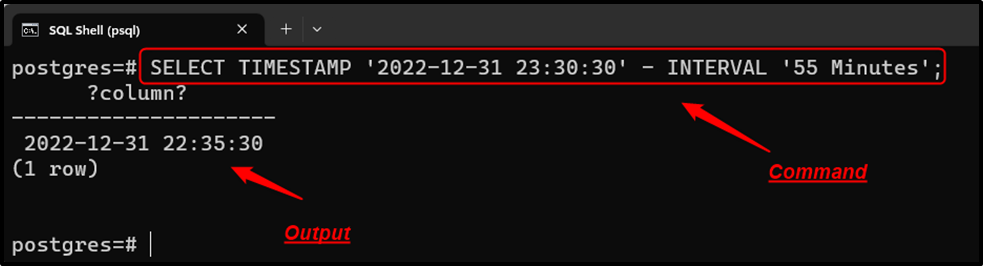 How To Subtract Minutes From A Time In PostgreSQL CommandPrompt Inc 