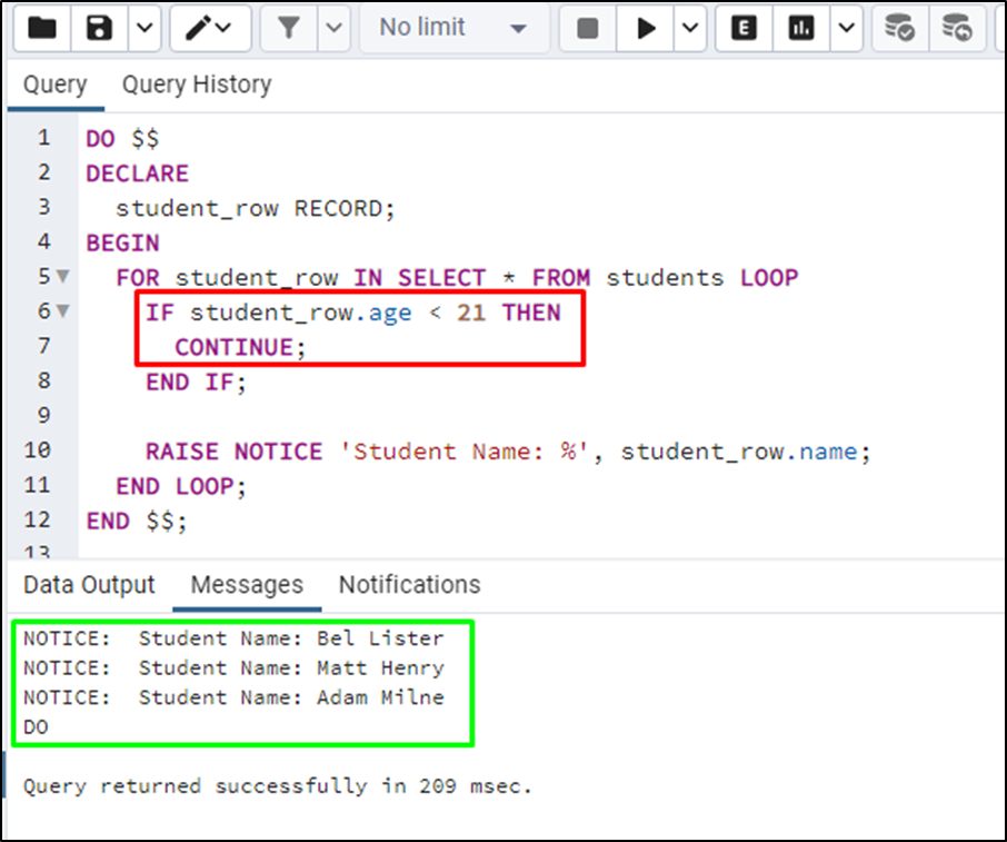 How To Continue A Loop In Postgresql Commandprompt Inc
