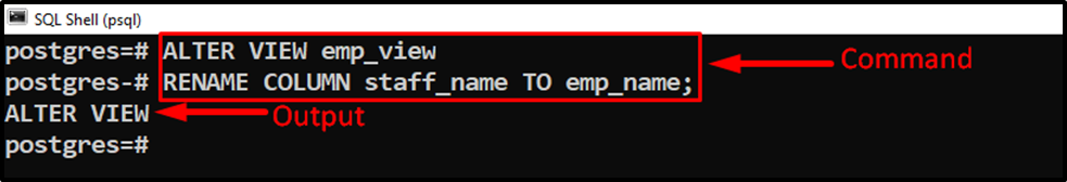 Postgresql Alter View Statement With Examples Commandprompt Inc