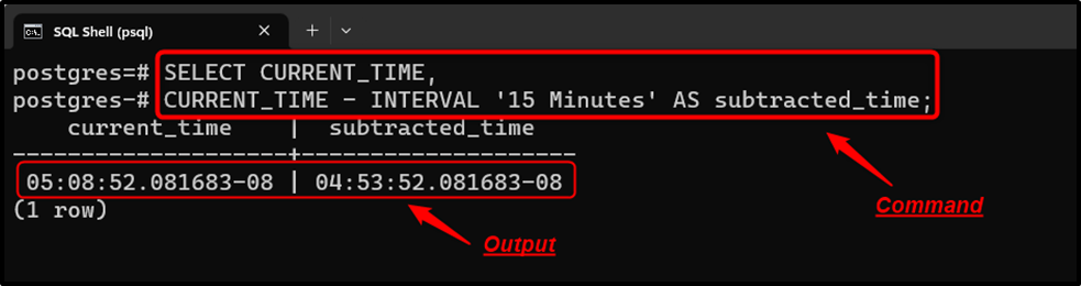 How To Subtract Minutes From A Time In PostgreSQL CommandPrompt Inc 