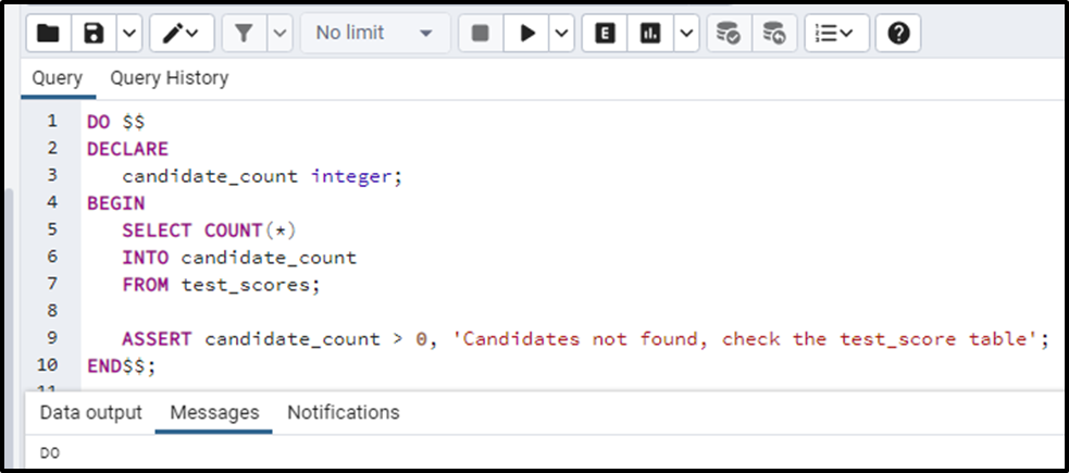 How To Use Assert Statement In Postgresql Commandprompt Inc