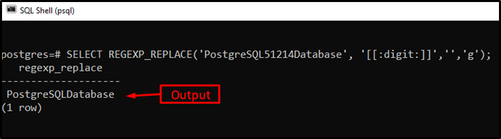 How To Use REGEXP REPLACE Function In PostgreSQL N N N N 