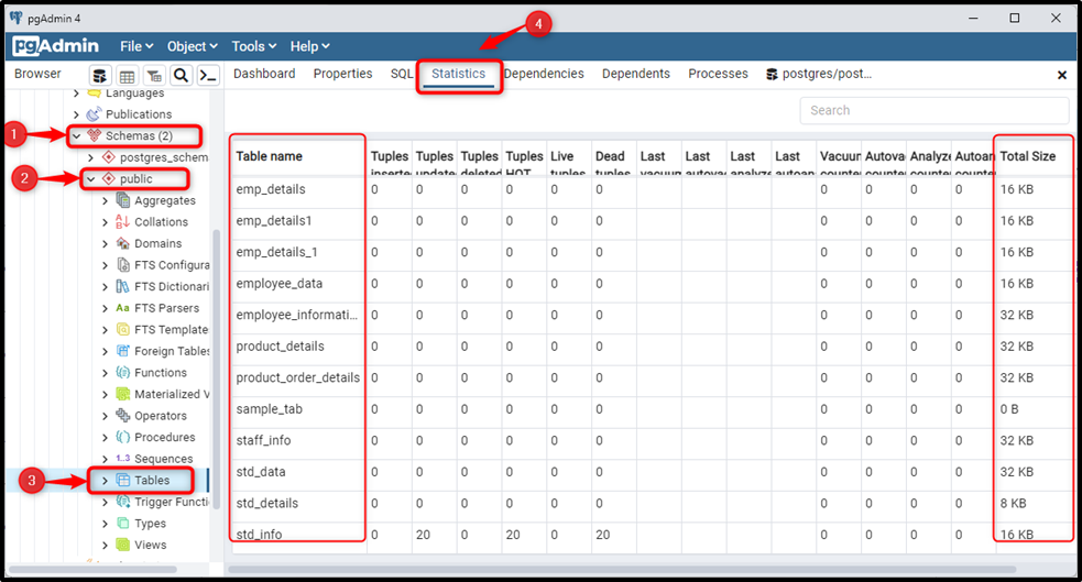 Check Database Size And Table Size In PostgreSQL Using PgAdmin N N 