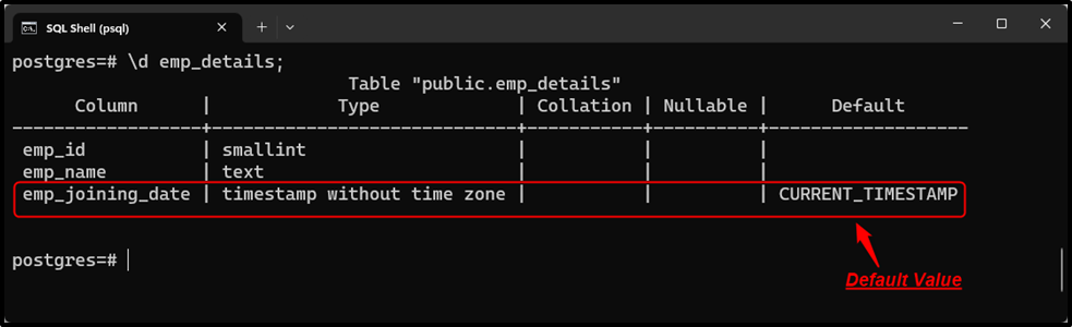 How To Set A TIMESTAMP As A Default Column Value In PostgreSQL N N 